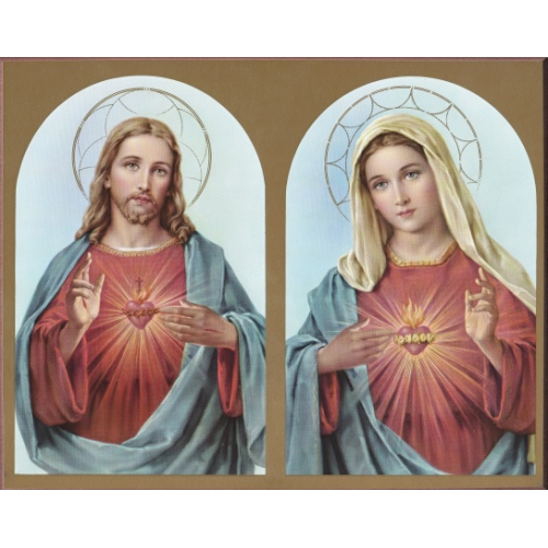 Zachej.sk • Obraz na dreve: Pán Ježiš a Panna Mária (Art.714) • skladom