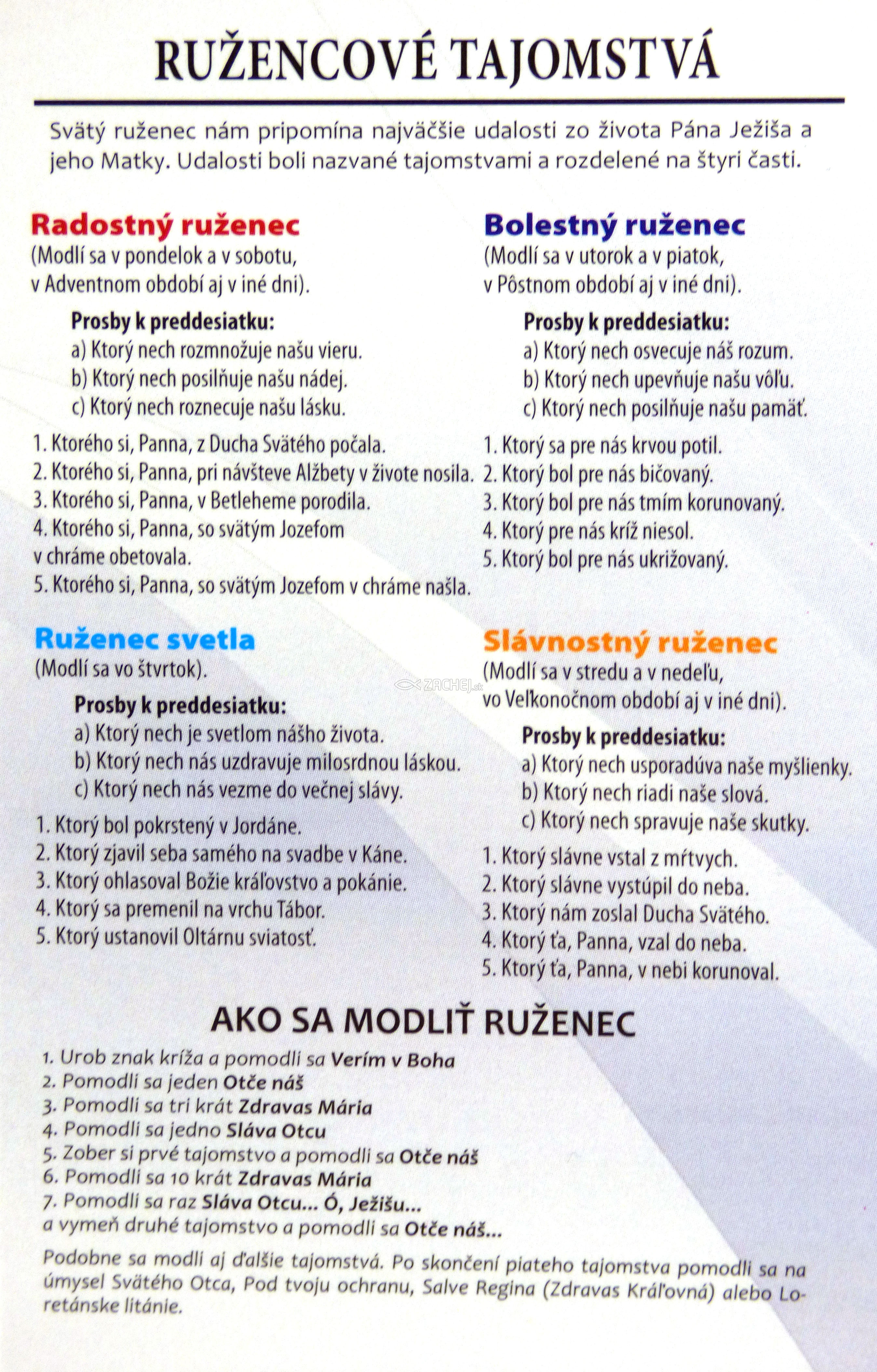 Zachej.sk • Obrázok: Ruženec pre spásu sveta...(Z001)